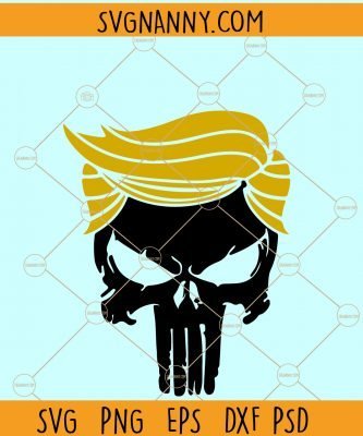 Trump skull SVG, Trump skull PNG, Trump skull SVG decal, Trump SVG files