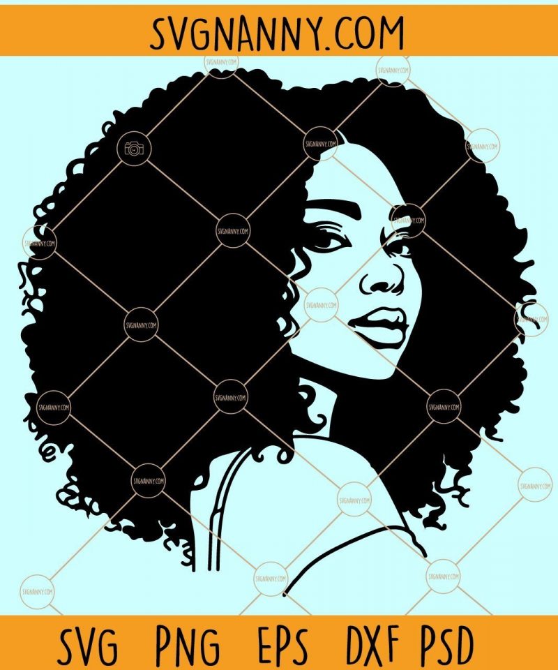 Periodt Afro Smirk Svg File Periodt Woman Cap Svg Black Woman Svg