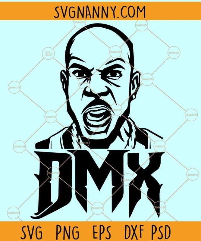 DMX face svg, DMX svg, DMX shirt, Rest in Peace DMX svg, DMX rapper svg