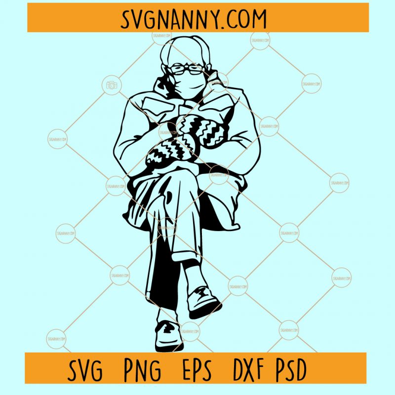 Bernie Sanders SVG, Bernie Sanders Mittens SVG, Bernie SVG