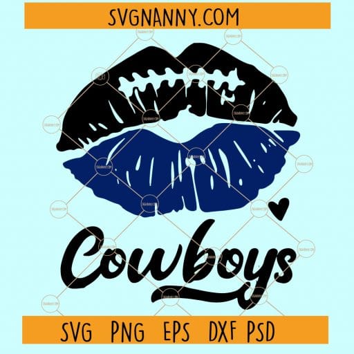 Cowboys Lips SVG, Dallas Cowboys Logo SVG