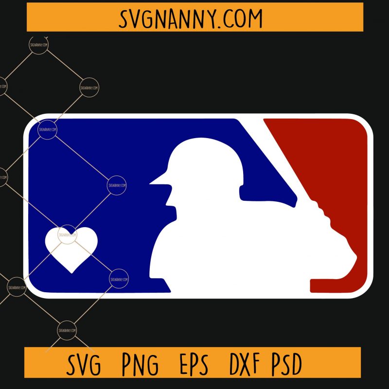 MLB logo svg, MLB inspired logo svg, Baseball logo svg, Baseball Mom svg