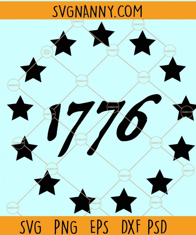 Betsy Ross 1776 Svg, 13 Star Betsy Ross American Flag Svg, Betsy Ross ...