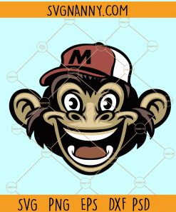 Cool Monkey SVG, Cool Monkey Cut File, Chimp SVG, Monkey SVG, Cool Boy ...