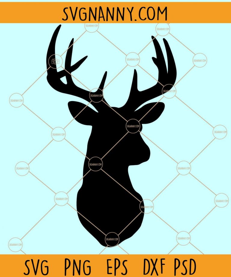 Deer Head SVG, Deer Head Clipart, Deer Head Silhouette, deer head SVG cut file, farm house svg ...