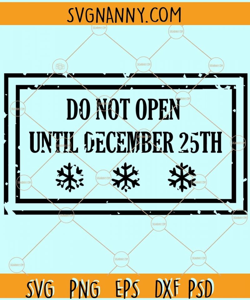 Christmas Stamp Svg, Do Not Open Until Svg, Christmas Postmark Svg ...