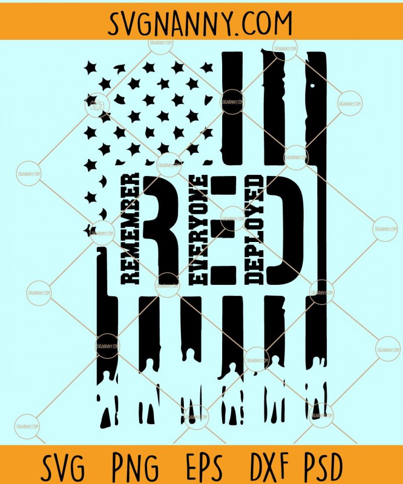 Remember Everyone Deployed Svg, military svg, red Friday svg, military ...