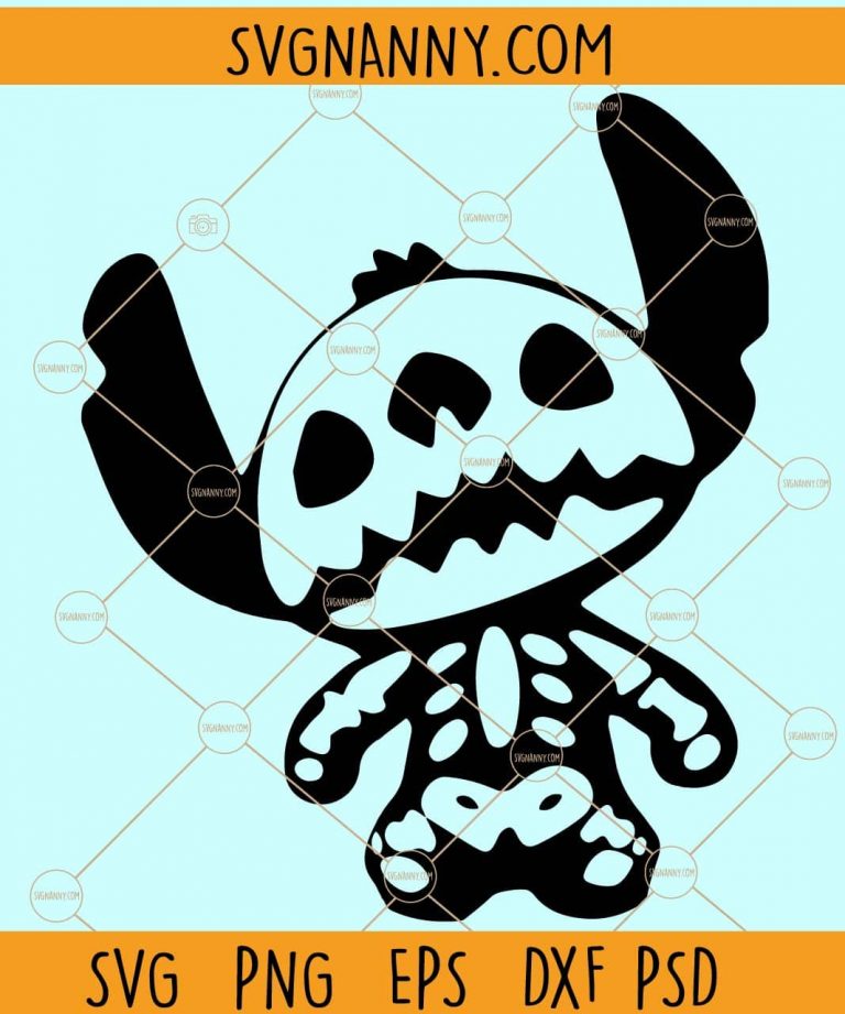 Stitch Skeleton SVG, Stitch SVG, Disney Halloween SVG, Lilo And Stitch ...