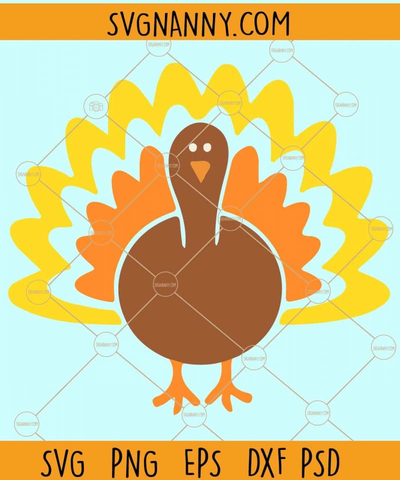 Thanksgiving Turkey SVG, Thanksgiving Svg, Thanksgiving Day SVG, Cutest ...