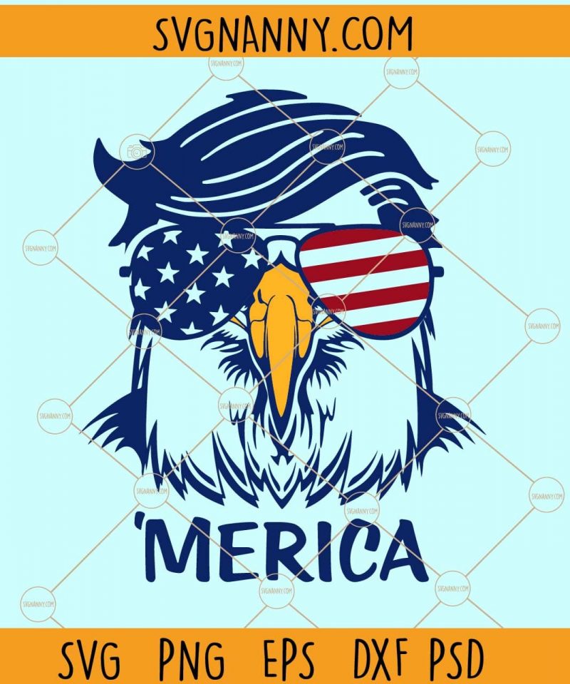 Eagle trump svg, patriotic eagle svg, 4th of july svg, Independence Day ...
