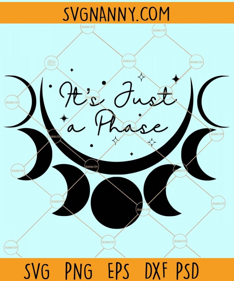 Just A Phase Svg, Dreamcatcher Svg, Moon Phases, Mystical Moon Svg ...