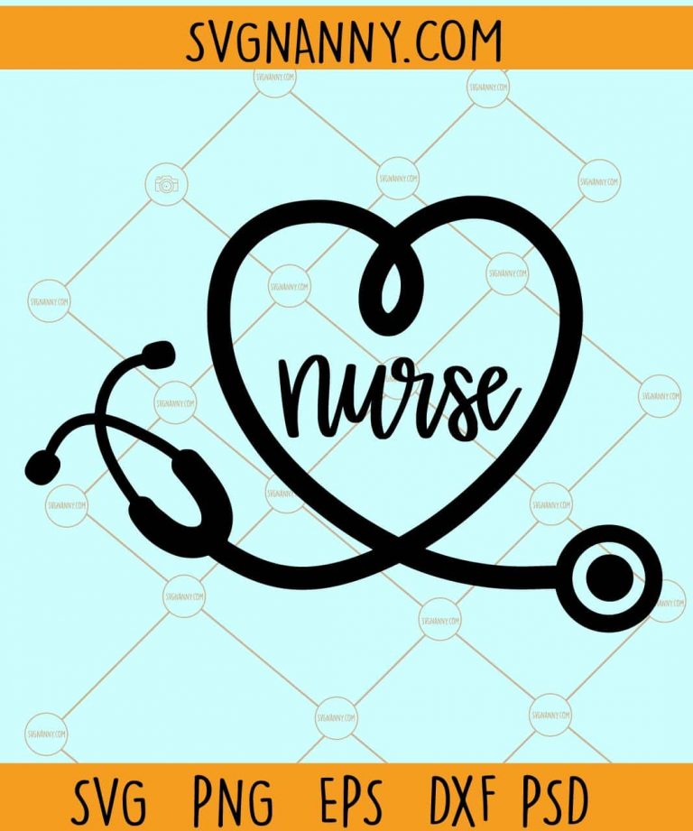 Stethoscope Shamrock Heart SVG, St Patrick’s Day Svg, Heart Stethoscope Svg
