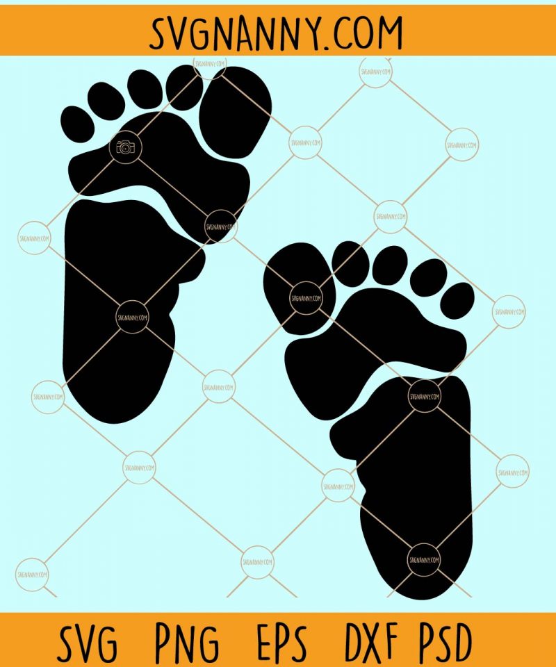 Baby Feet Svg, Pregnancy Announcement Svg, Birth Announcement Svg, New ...