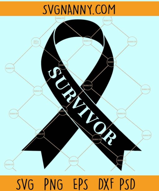Survivor Ribbon Svg, Cancer Survivor Ribbon Svg, Cancer Awareness ...