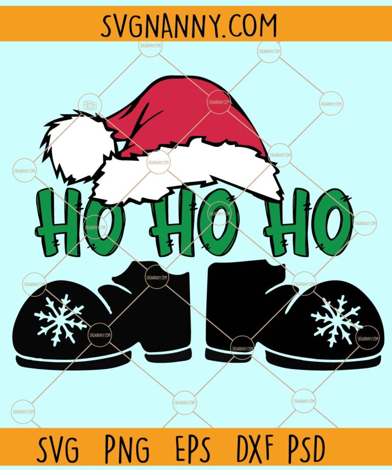 Ho Ho Ho Santa svg, Santa Hat svg, Santa boots svg, Christmas sign svg ...