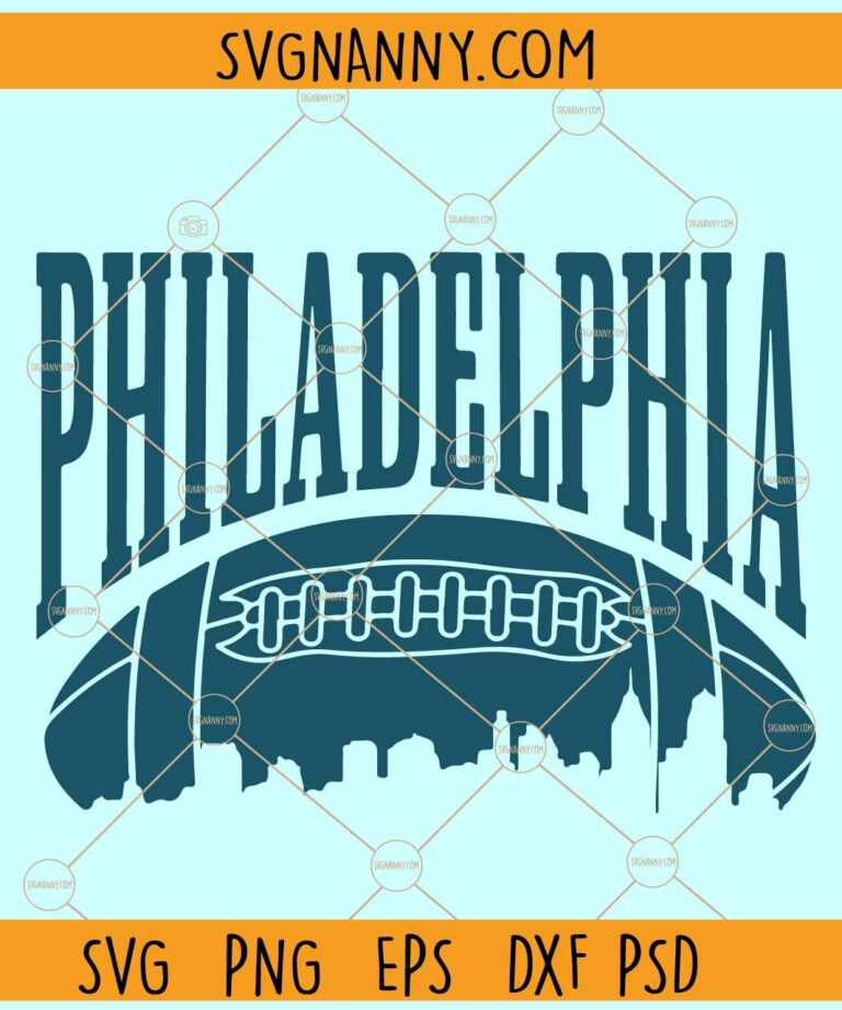 Philadelphia Football skyline svg Philadelphia Football City Skyline ...