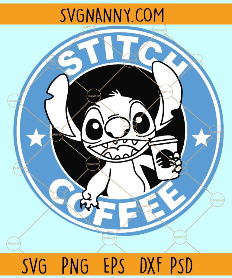 Stitch Coffee SVG, Stitch Boba Coffee SVG, Stitch Coffee Png, Stitch ...