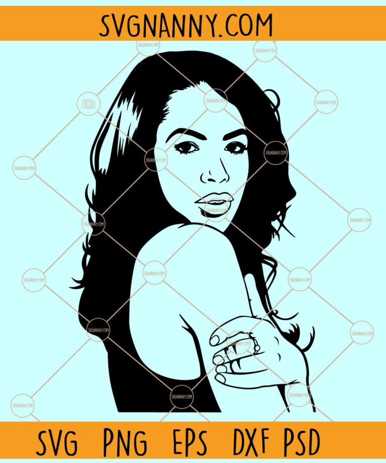 Aaliyah SVG, Aaliyah SVG File, Aaliyah Silhouette Svg, RnB Princess Svg