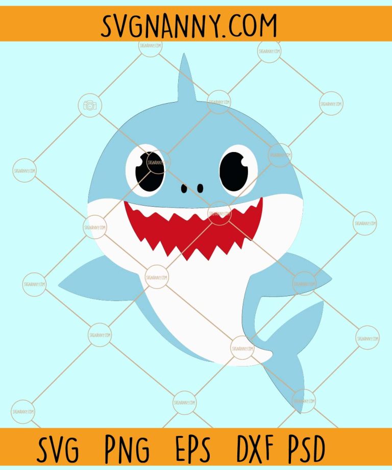 Baby shark svg, Baby shark clipart svg, Baby shark vector svg, Baby ...