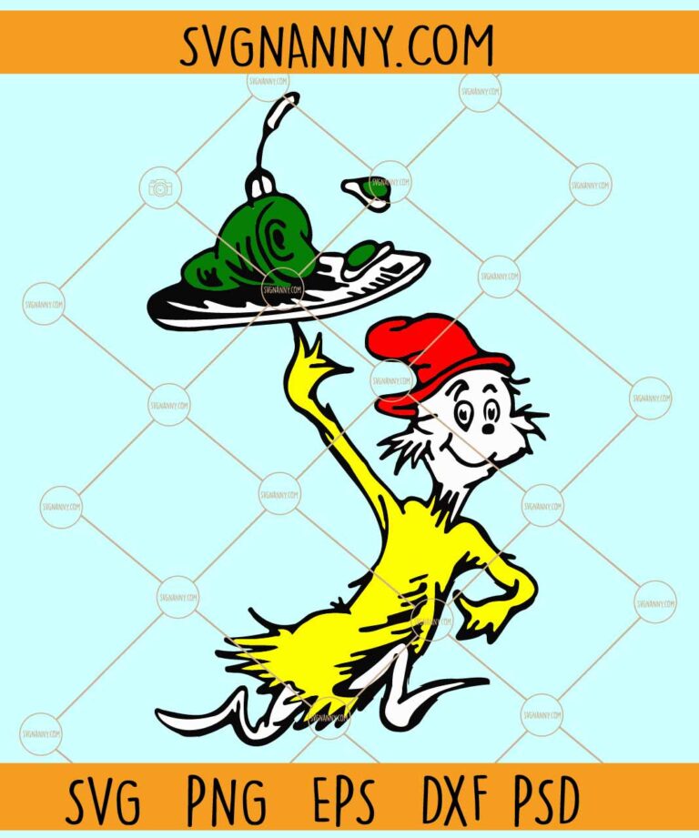 Green egg and ham dr seuss svg, Dr Seuss Day svg, Cat In The Hat svg ...