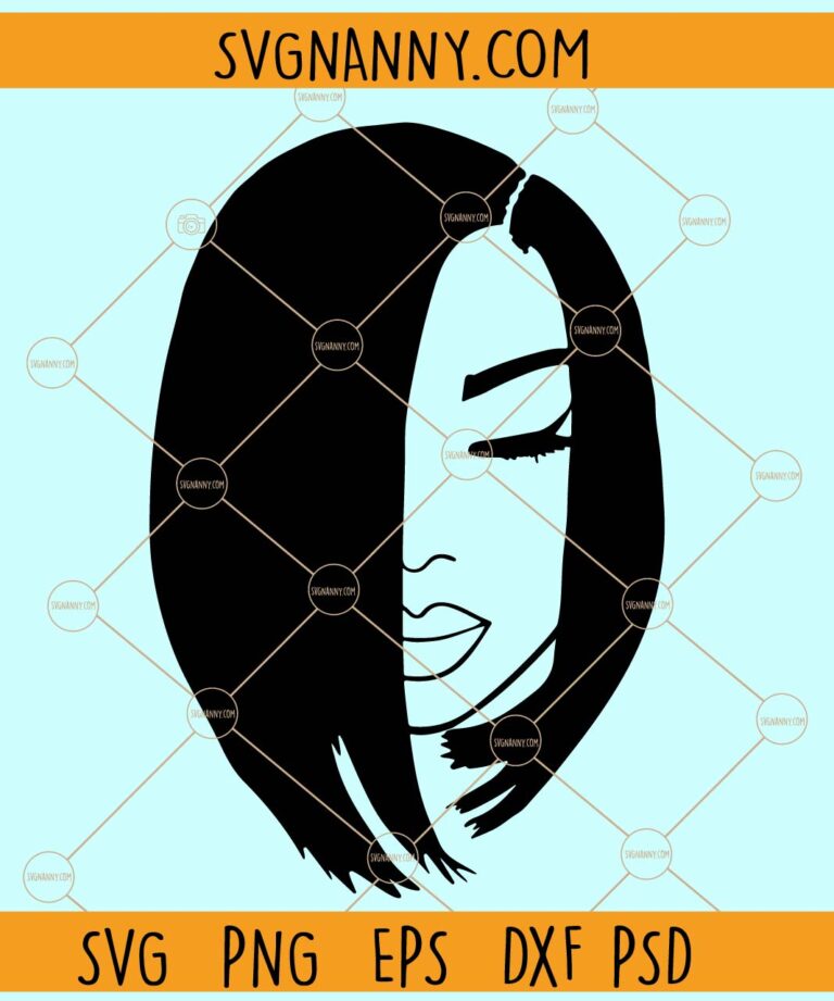 Woman natural hair svg, Black Woman Natural Hair svg, Natural Hair Svg ...