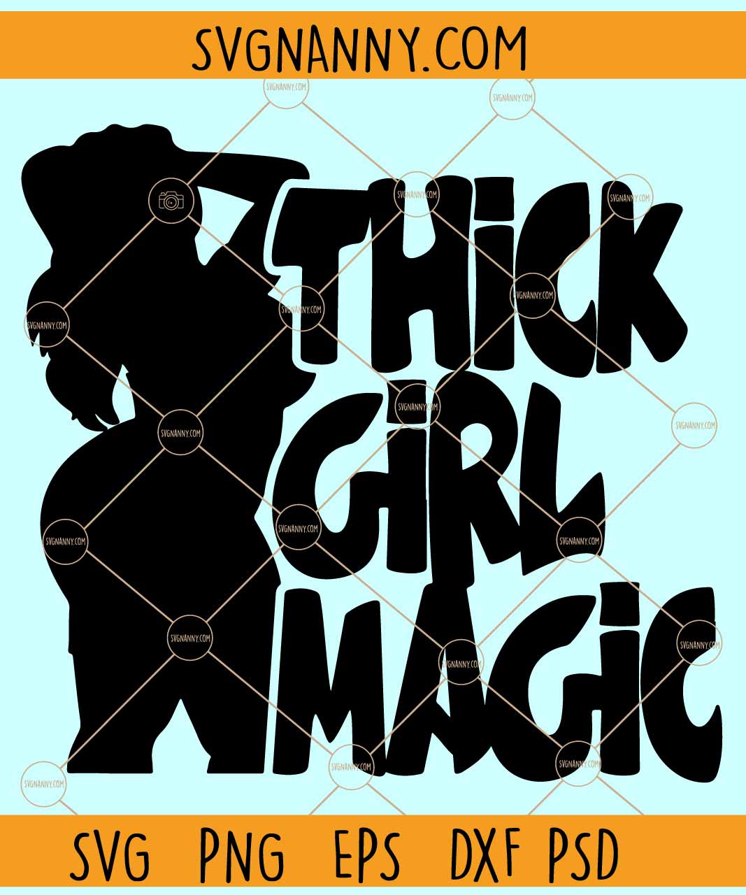 Thick Girl Magic Svg, Curvy Woman Silhouette Svg, Thick Svg, Melanin ...