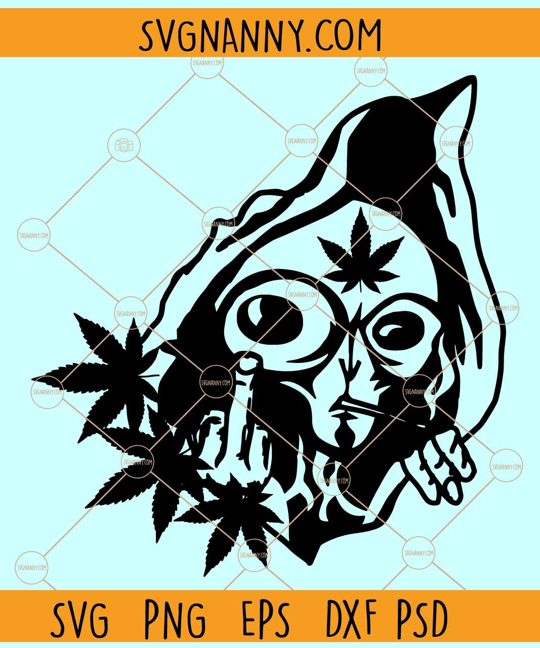 Alien Smoking Weed Middle Finger Svg, Alien Smoking Joint Svg, Alien ...