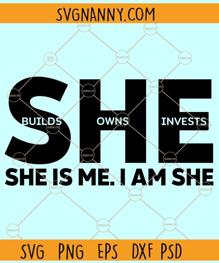 I am She Svg, Inspirational Quote svg, Women Empowerment Svg, Strong ...