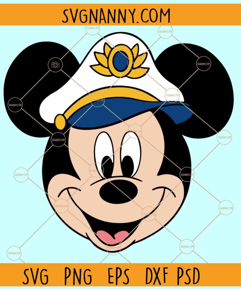 Mickey Cruise Captain SVG, Cruise Svg, Captain Svg, Captain Mouse Svg