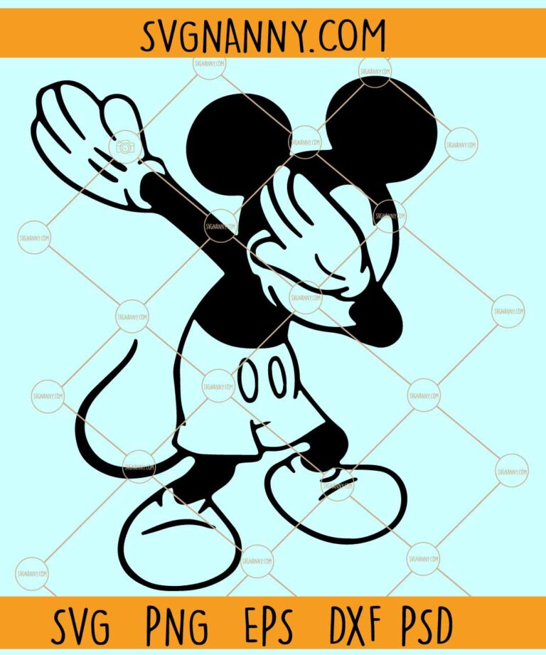 Dabbing Mickey SVG, Mickey Mouse Dabbing SVG, Disney Mickey Svg