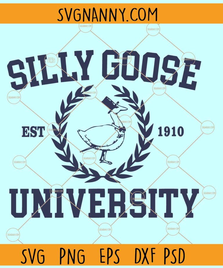 Silly Goose University SVG, Silly Goose Svg, Funny Goose Svg