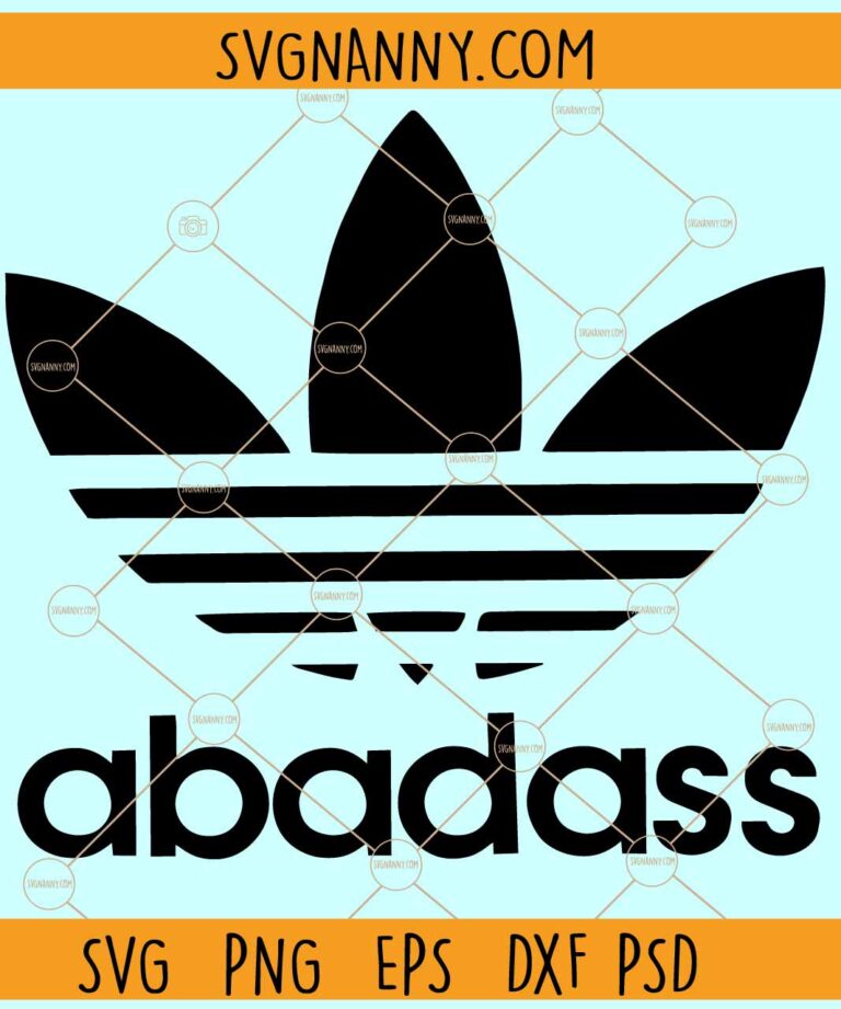 Abadass Adidas SVG, Adidas Badass SVG, Funny Logo SVG, Badass Funny SVG
