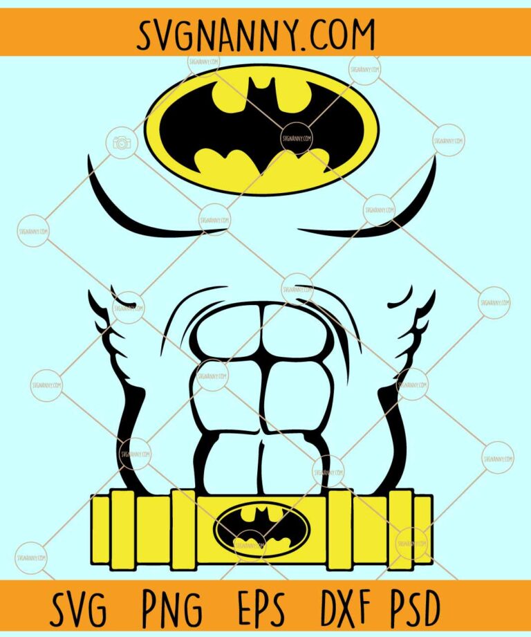 Batman Costume SVG, DC Superhero Svg, DC Comics Svg, Bat Sign Logo Svg