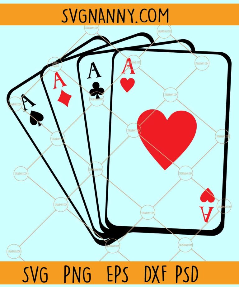 Ace playing cards svg, Cards SVG, Ace of Spade Svg, Ace of Heart SVG
