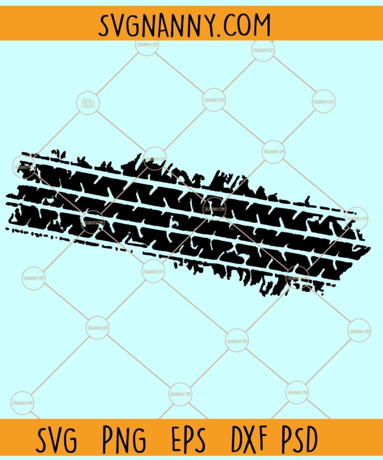 Car tyre track svg, tyre tracks svg file, Tire track svg, mudding svg file
