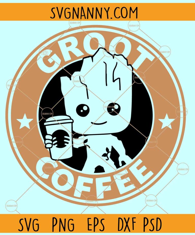 Groot Coffee SVG, aby Groot Starbucks Logo SVG, Guardians Of Galaxy ...