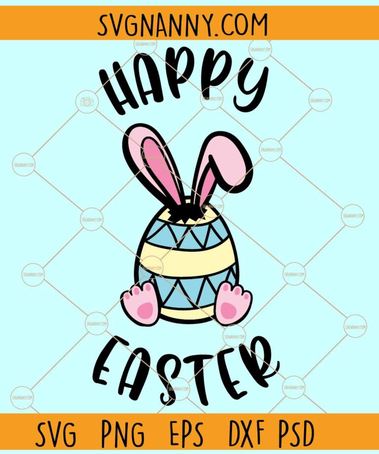 Happy Easter Bunny Svg, Easter Bunny Clipart SVG, Bunny Feet SVG ...
