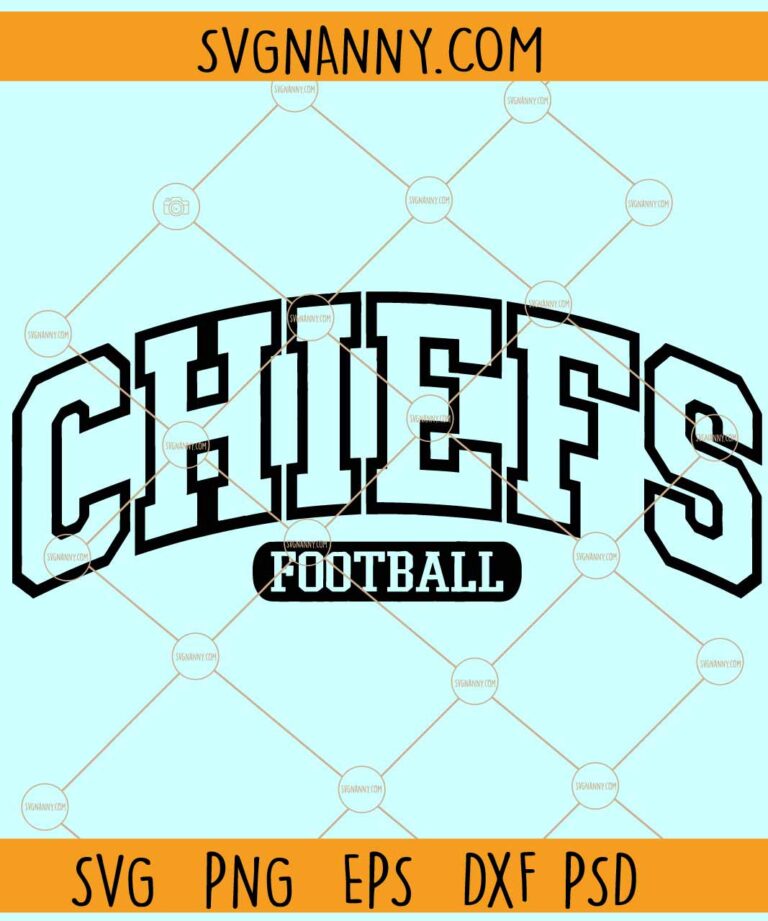 Chiefs Football Varsity Font SVG, Kansas City Chiefs SVG, KC Chiefs ...