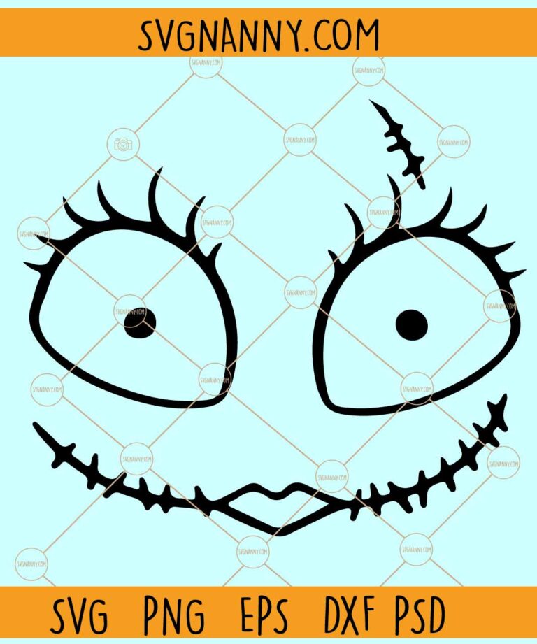Sally Face SVG, Halloween Sally Svg, Sally Nightmare Before Christmas ...