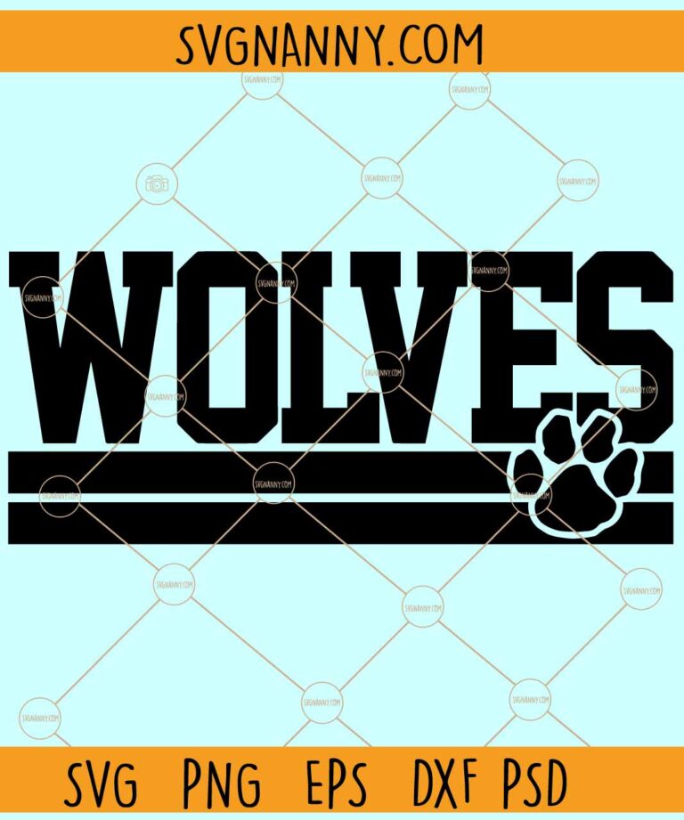 Wolves mascot SVG, Football Logo svg, Wolves Football Team SVG, Wolves ...