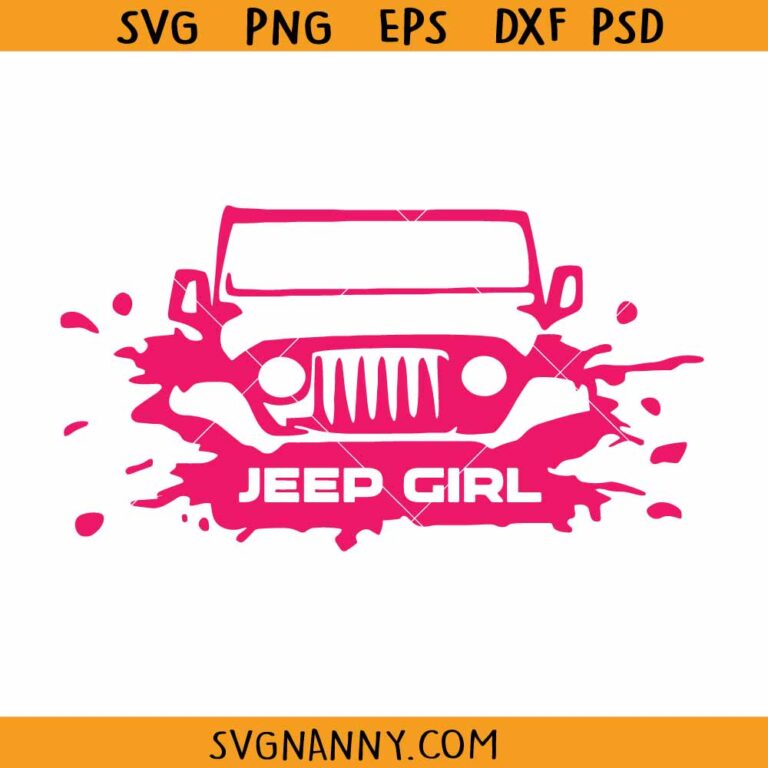 Jeep girl mud splash SVG, Jeep mud life SVG, Jeep girl svg, Jeep ...