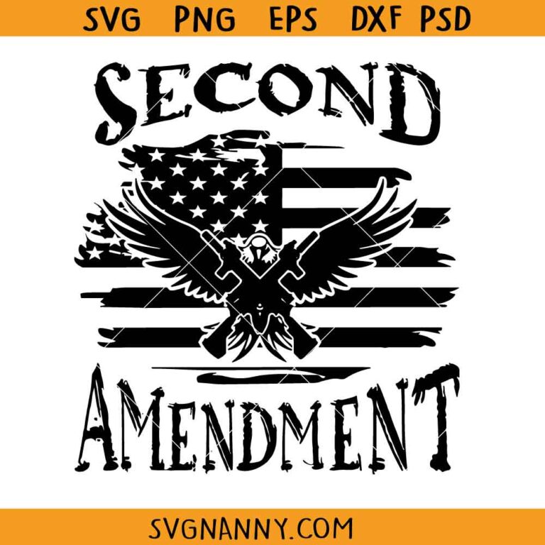 Second Amendment gun flag SVG, gun flag svg, 2nd Amendment svg, gun ...