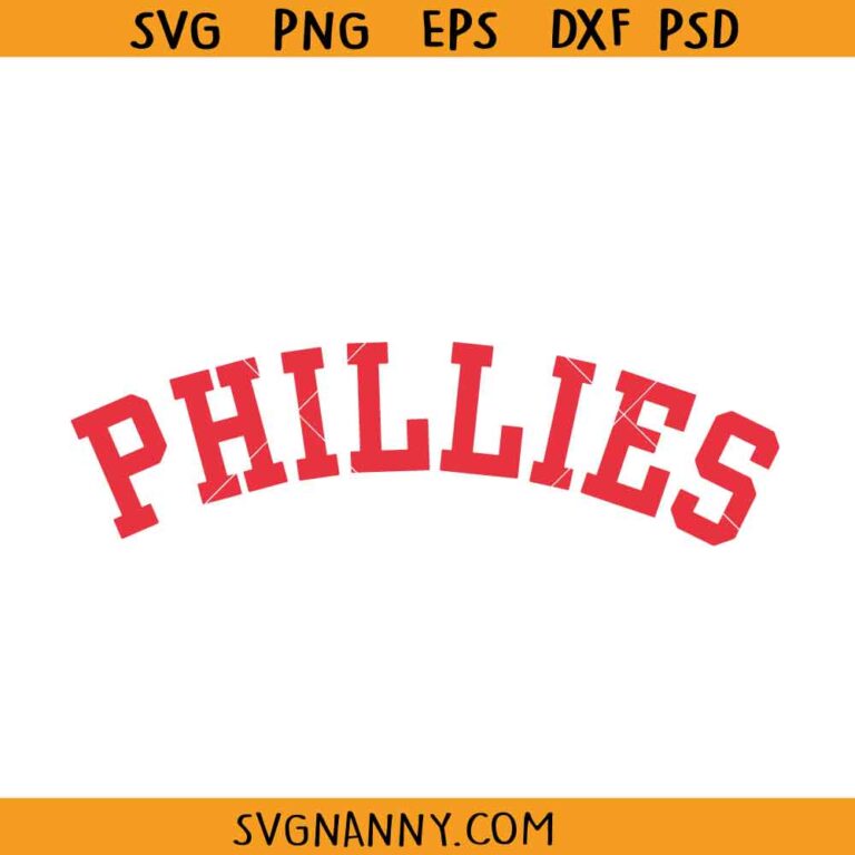 Phillies Varsity Font SVG, Philadelphia Phillies Svg, Phillies College ...