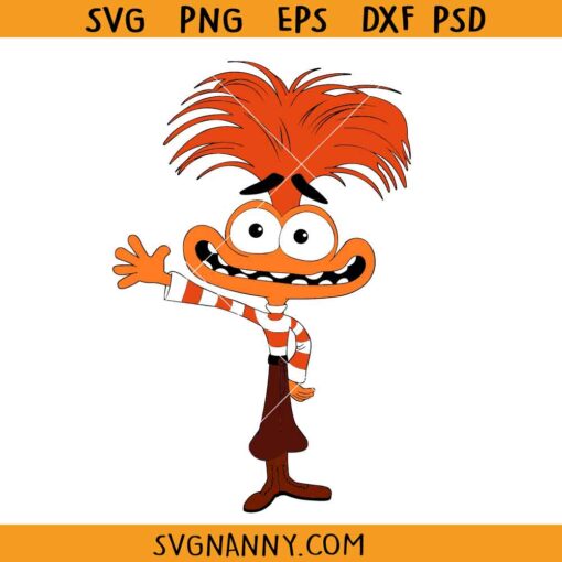 Anxiety Character from Inside Out Movie svg, Inside Out Movie Svg ...