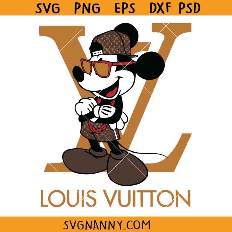 Louis Vuitton Mickey Mouse svg, Louis Vuitton Mickey Clipart SVG ...
