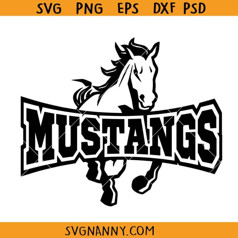Mustangs Team Spirit SVG, Mustangs Svg, Love Mustangs Svg, Mustangs ...