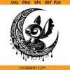 Stitch on mandala moon svg, Disney Stitch moon clipart, Stitch Sitting ...