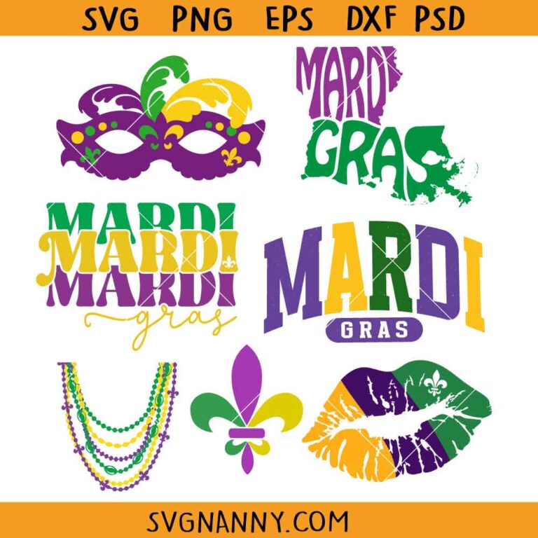 Mardi Gras SVG Bundle, Shrove Tuesday Svg, Fat Tuesday Svg