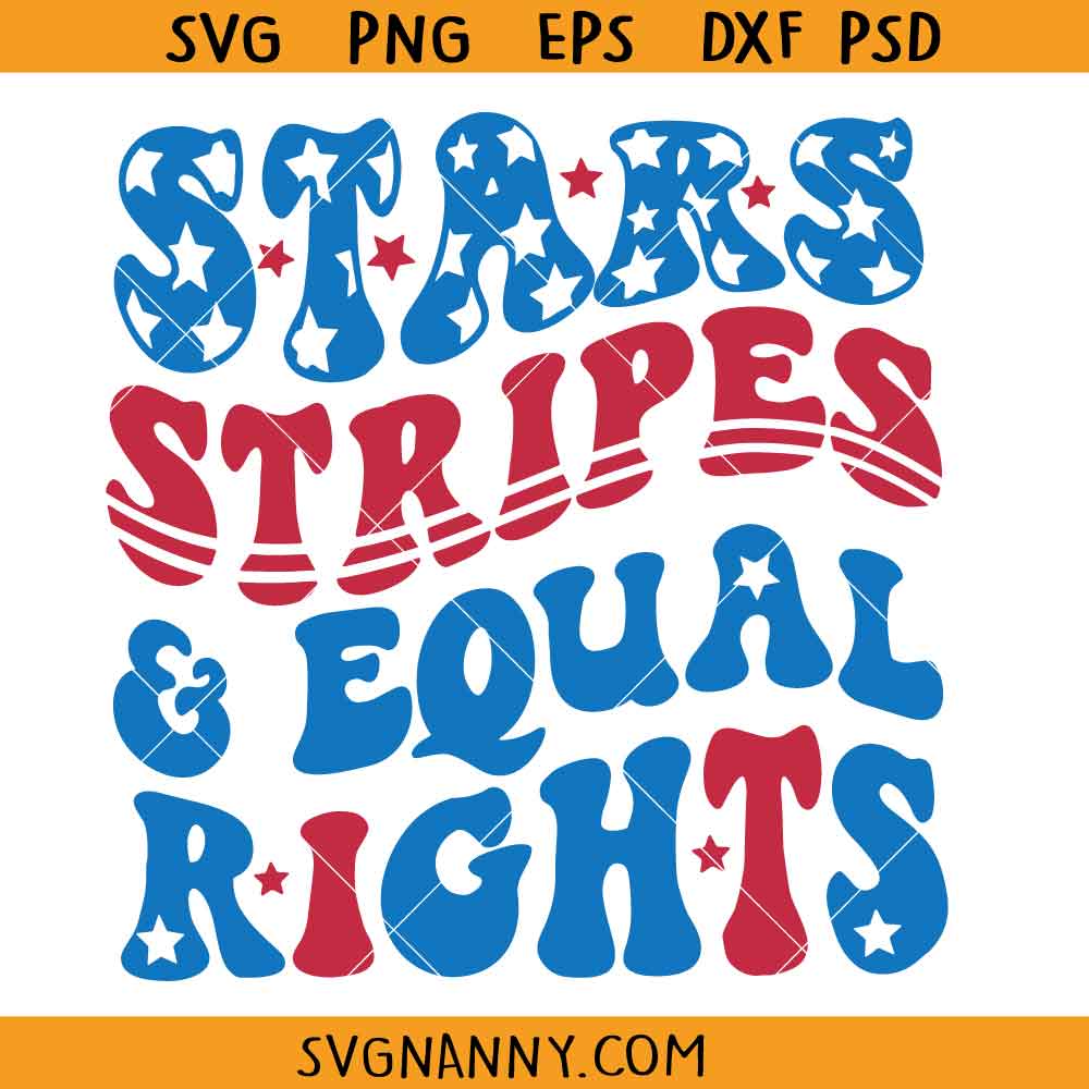 Stars stripes and equal rights png, Equal Rights 4th of July Png ...