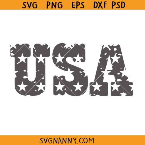 Distressed USA Svg Png, USA Word Design, Retro USA Png, 4th Of July PNG ...